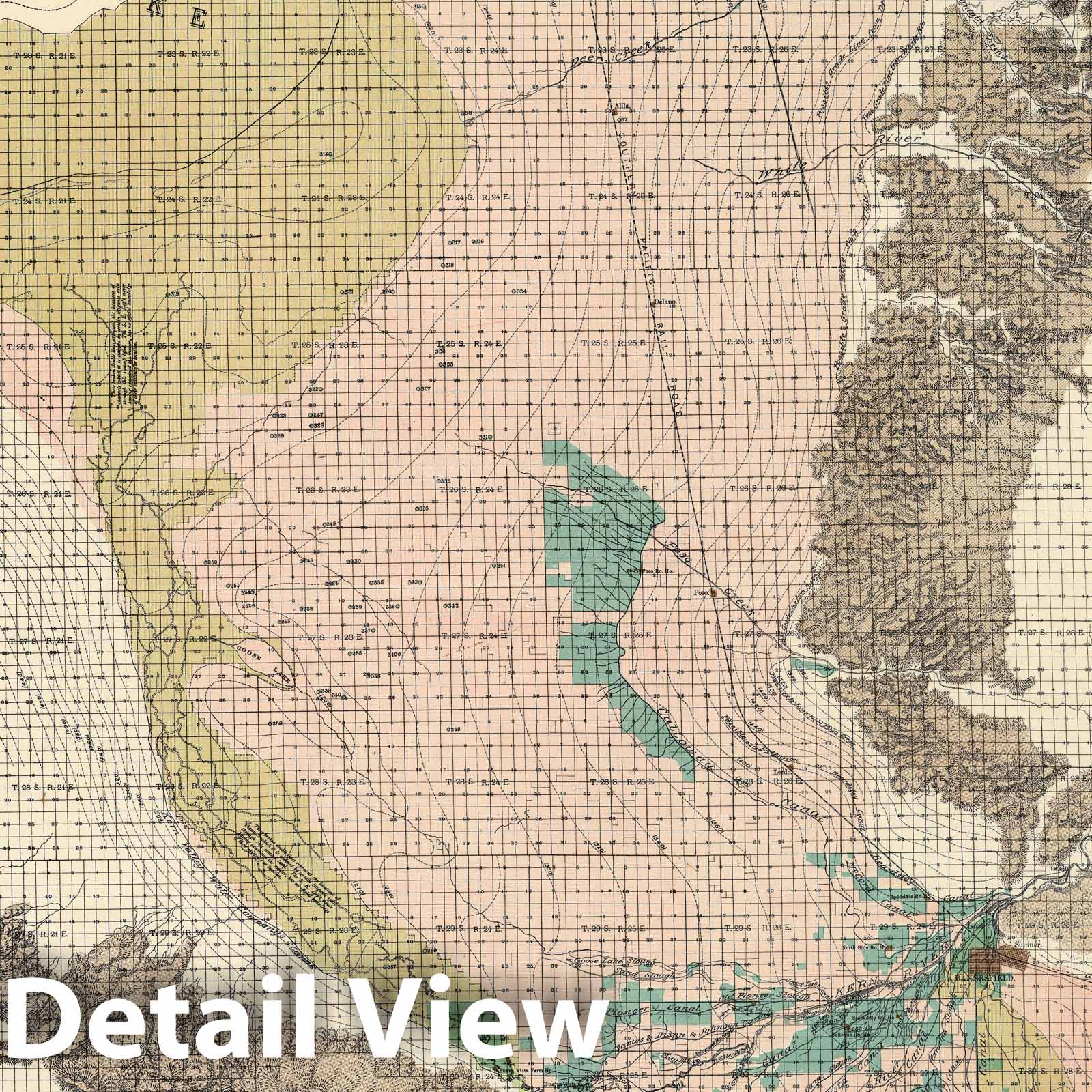 Historic Map : Sheet No. 4, Southern Portion, Irrigation Map of the Sa ...