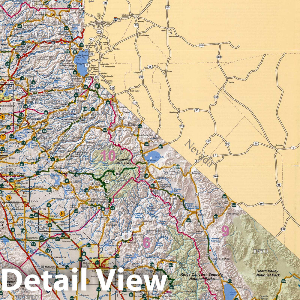 Historic Map : (California) State Highway Map 2005, 2005 - Vintage Wal ...