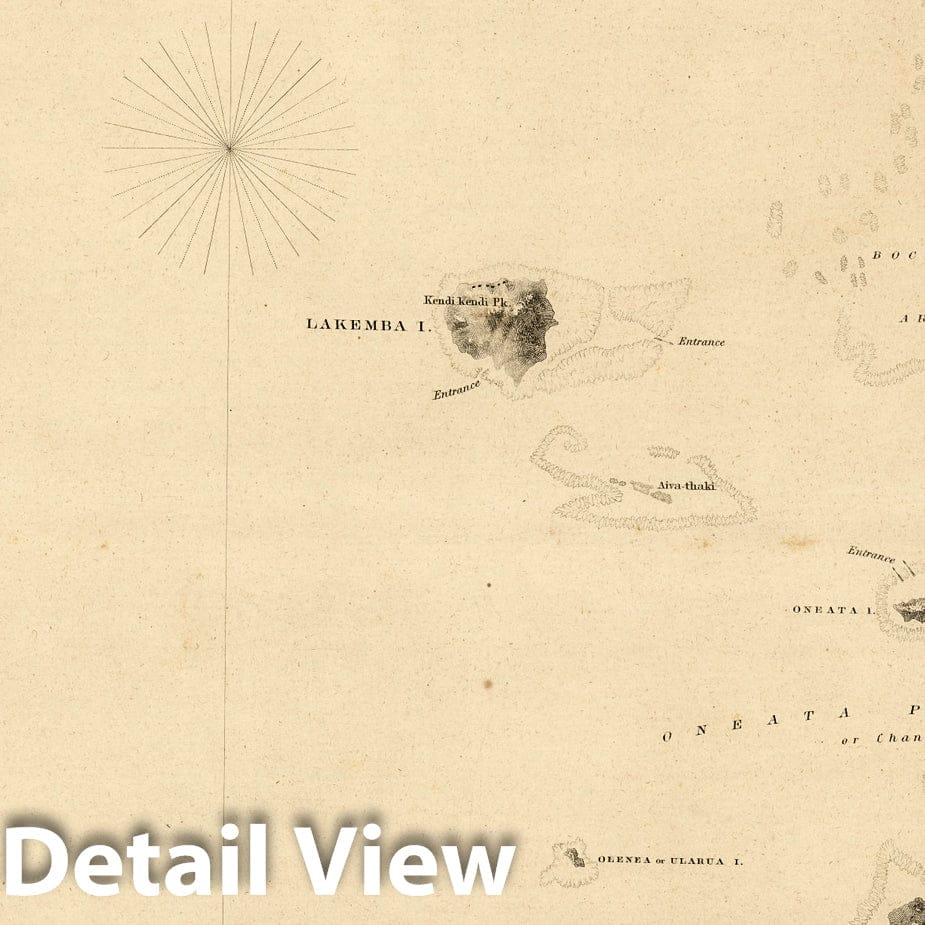 Historic Map : Eastern Group, Sheet 1, Feejee (Fiji) Islands. 1841 - V ...