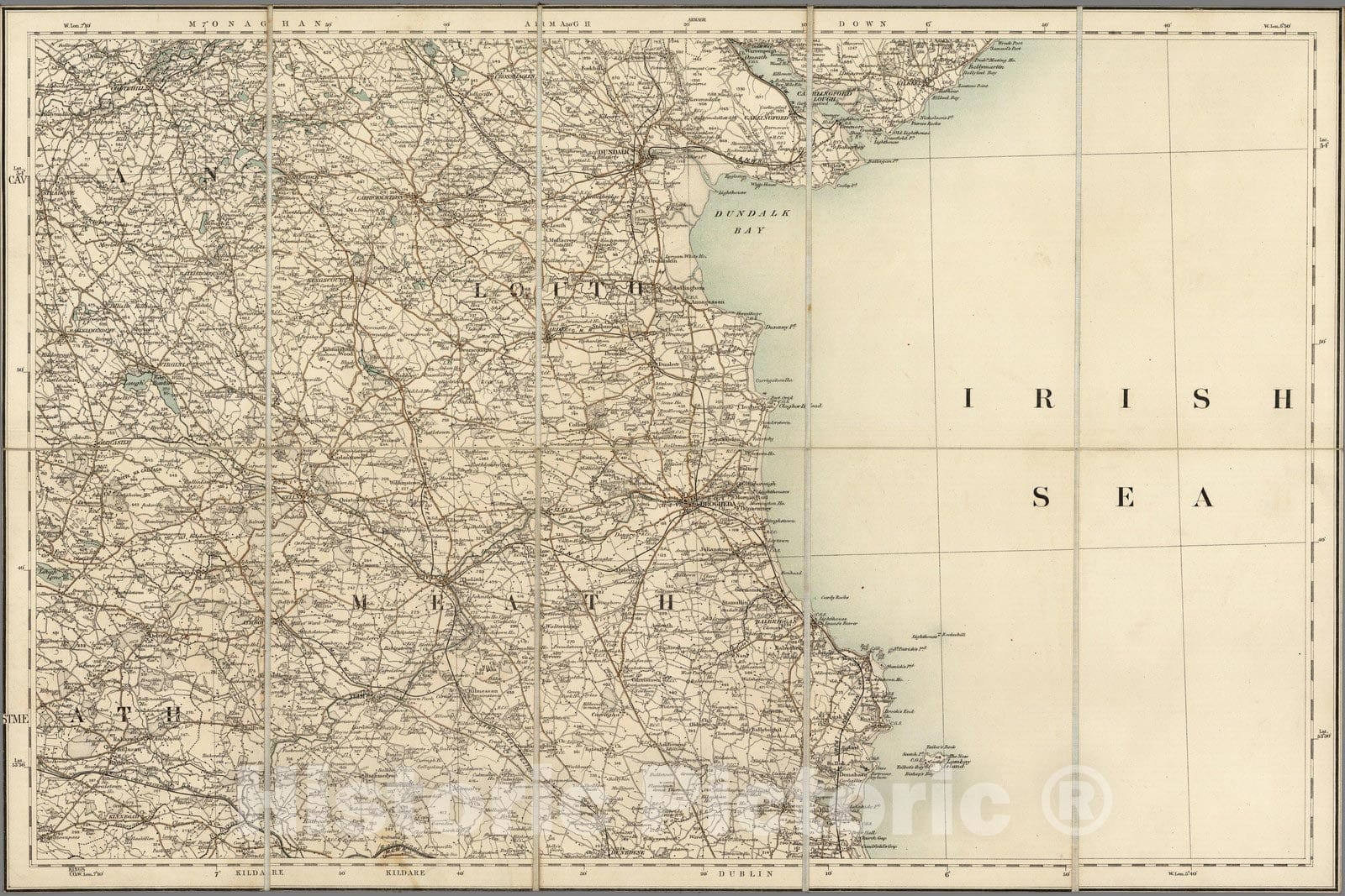 Historic Map : Sheet 8. 1904 - Ordnance Survey Ireland Quarter-inch Se ...