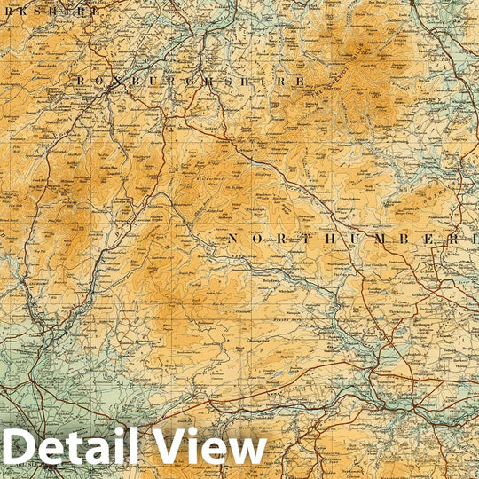 Historic Map : Sheet 1. The Border. 1921 - Vintage Wall Art – Historic ...