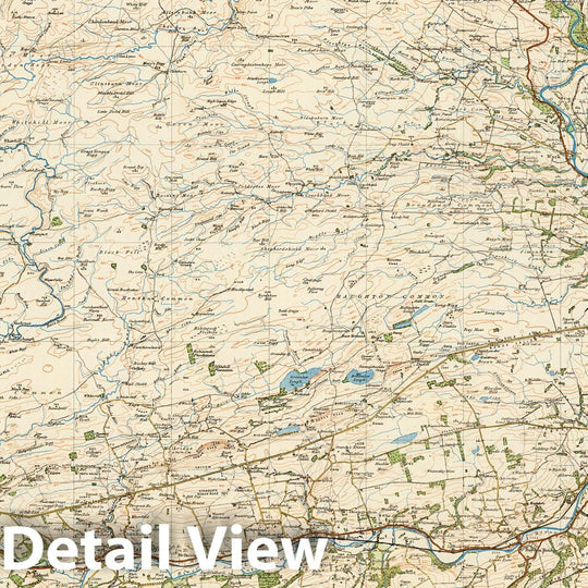 Historic Map : Sheet 6. Hexham. 1921 - Vintage Wall Art – Historic Pictoric