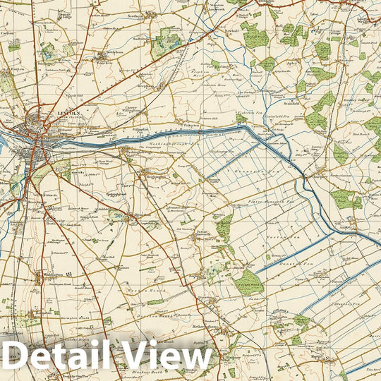 Historic Map : Sheet 47. Lincoln. 1920 - Vintage Wall Art – Historic ...