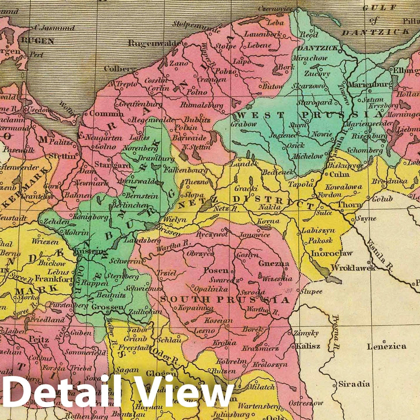 Historic Map : Classical Atlas Map, Prussia. 1831 - Vintage Wall Art ...