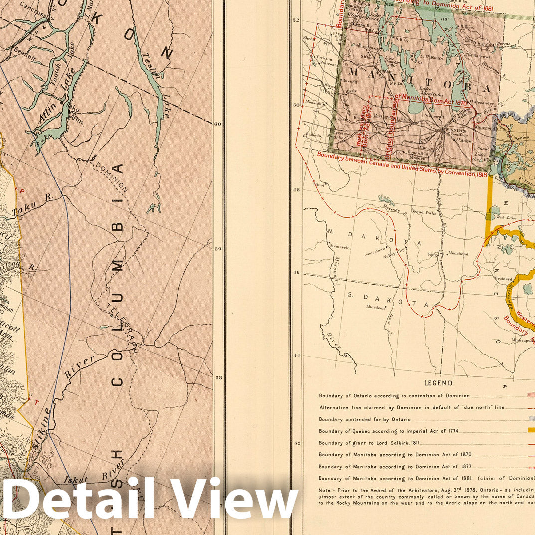 Historic Map : No. 31, International and interprovincial boundaries 19 ...