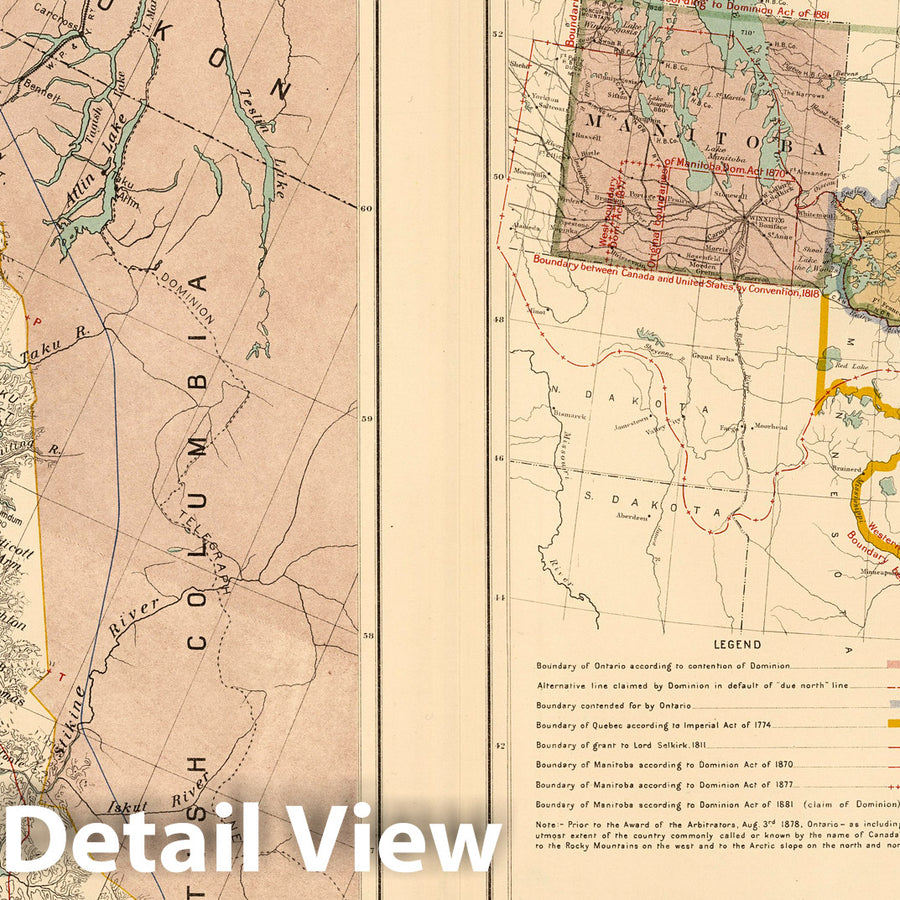 Historic Map : No. 31, International and interprovincial boundaries 19 ...