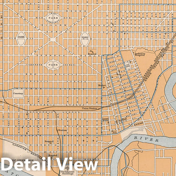 Historic Map : Edmonton 1915 - Vintage Wall Art – Historic Pictoric