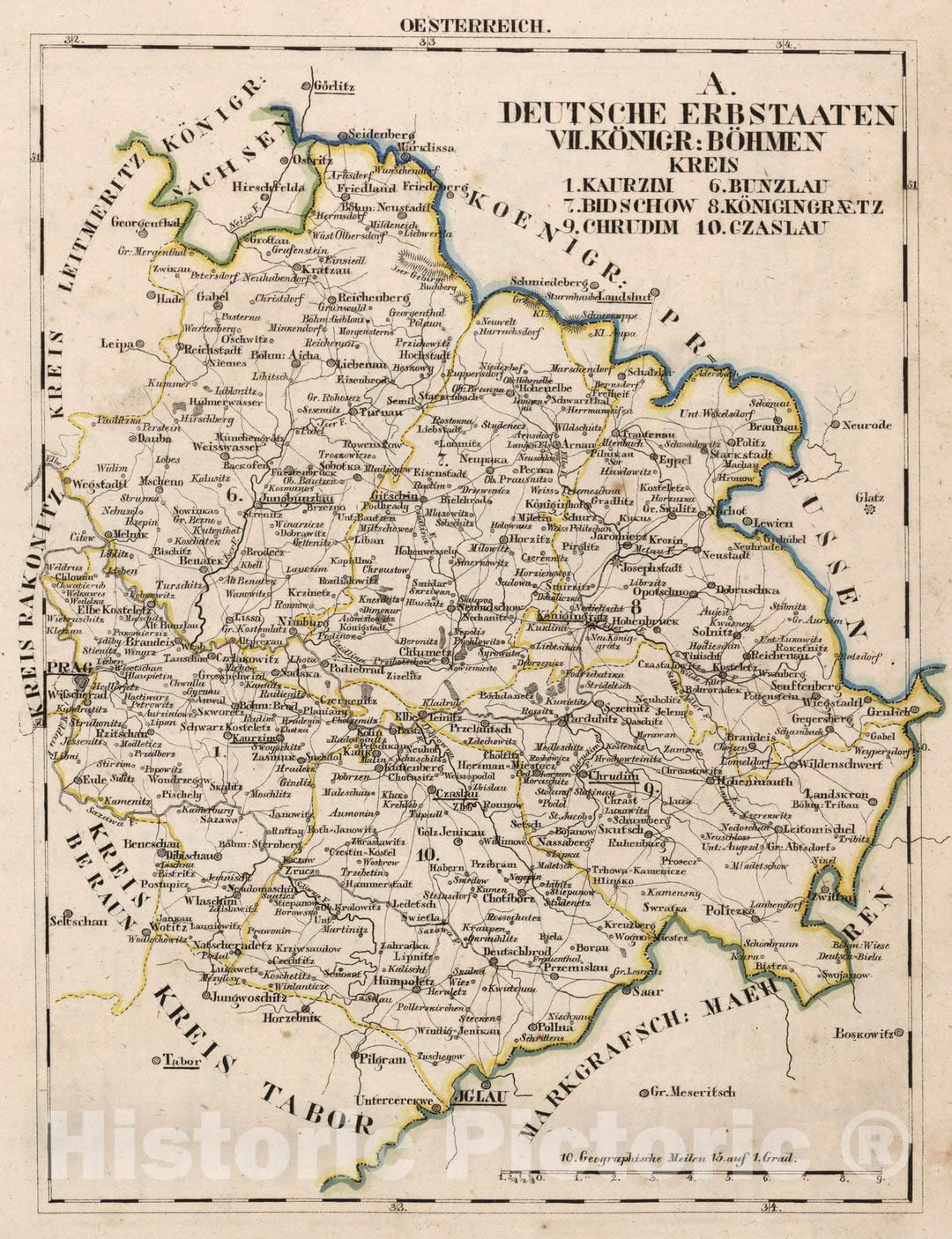 Historic Map : Germany, V.3:11-15:XI:1. Oesterreich. A. Deutsche Erbst ...