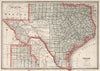 Historic Map : World Atlas Map, Texas. 1883 - Vintage Wall Art ...