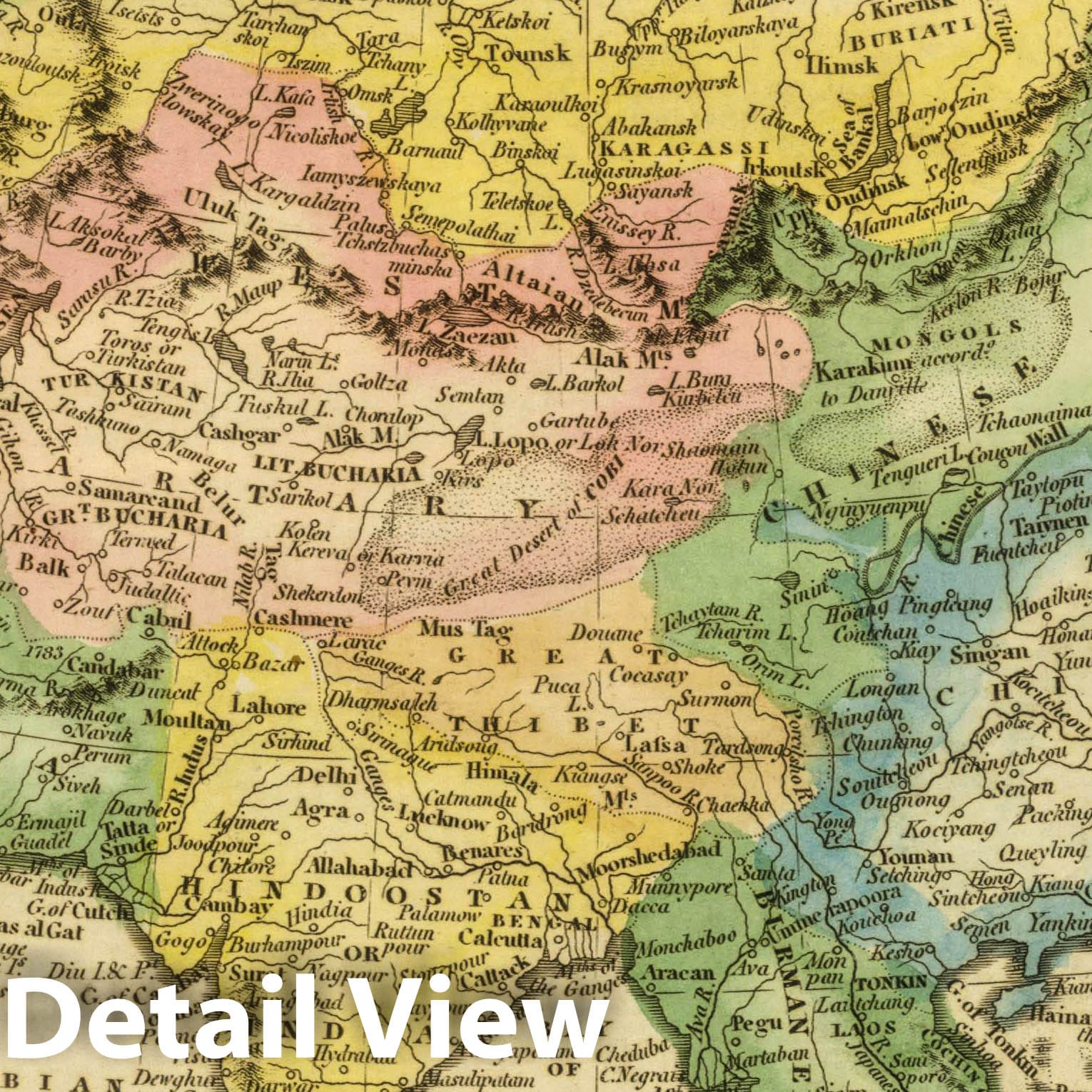 Historic Map : World Atlas Map, Asia. 1822 - Vintage Wall Art ...