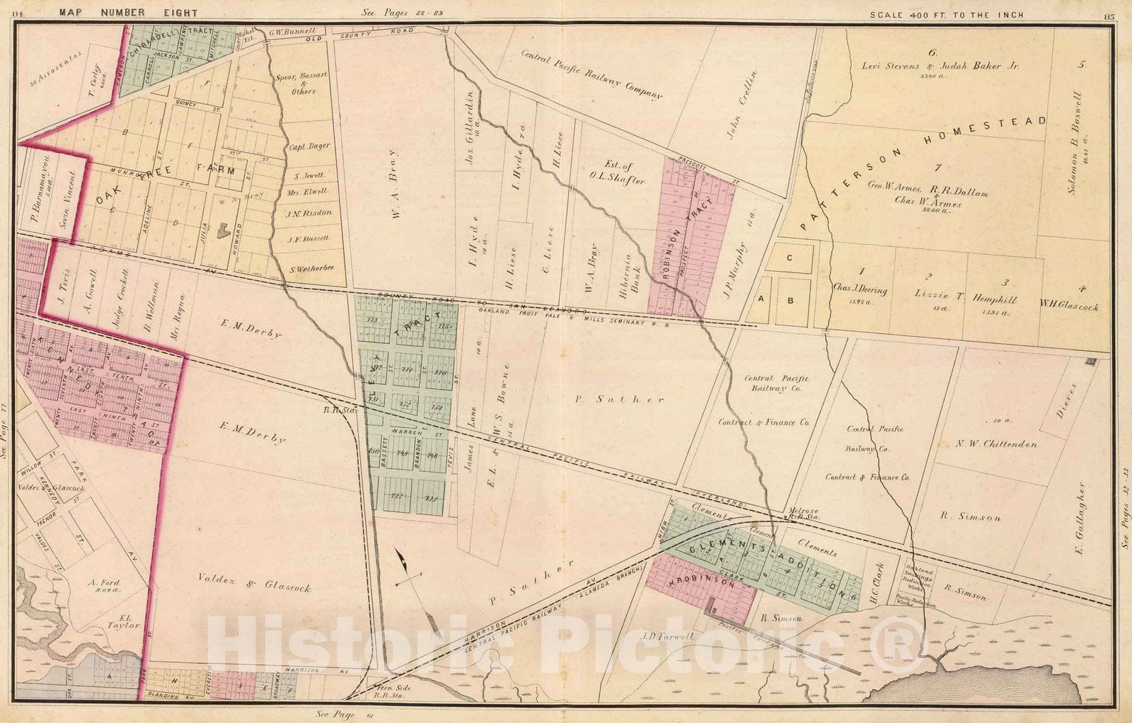 Historic Map : Official and historical atlas map of Alameda County, Ca ...