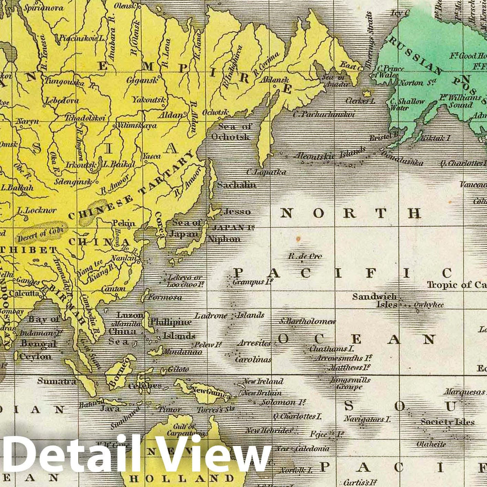 Historic Map : Classical Atlas Map, World On Mercator's Projection. 18 ...