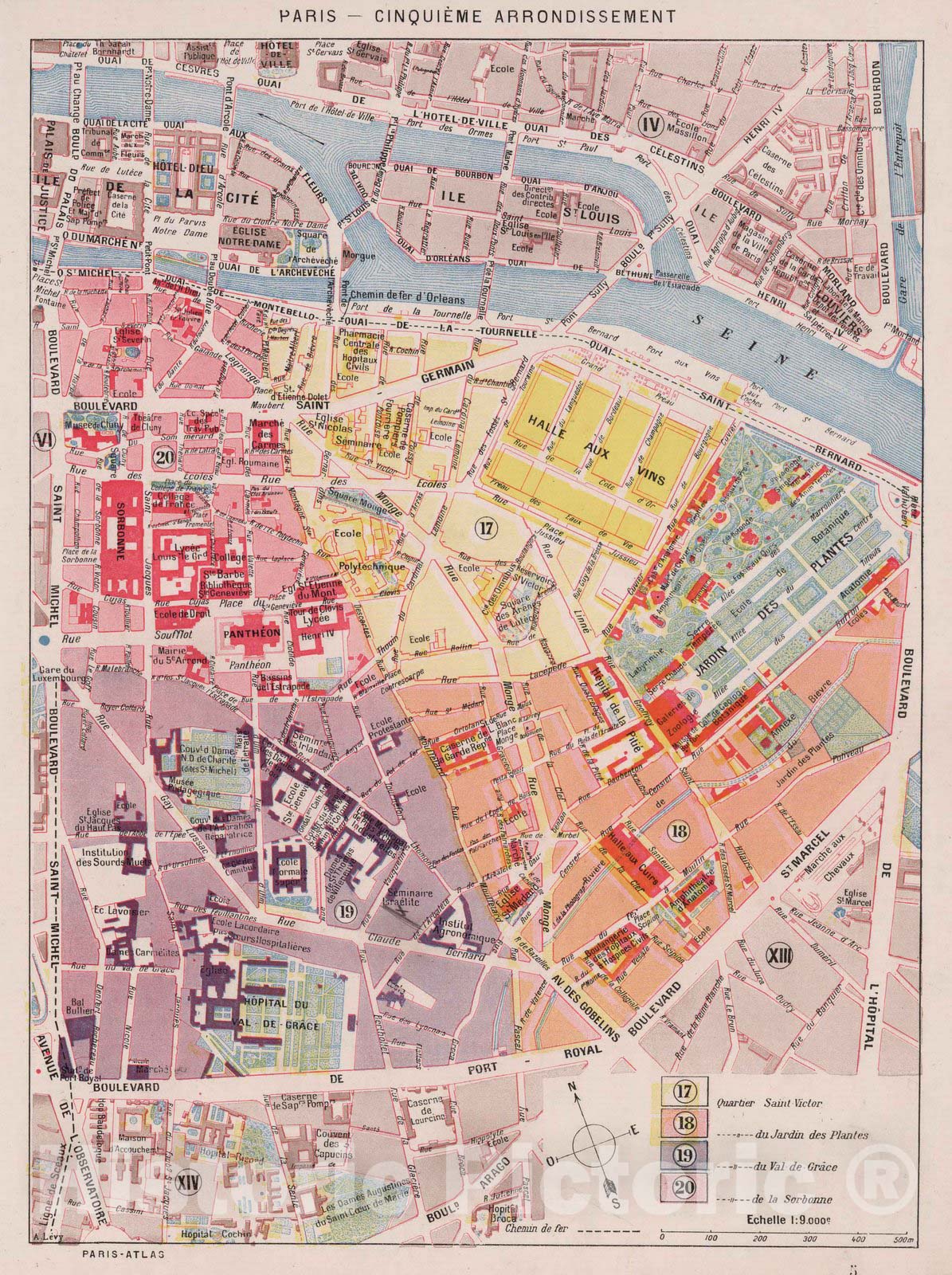 Historic Map : Paris , France, Paris (France), City Atlas Map, Paris ...