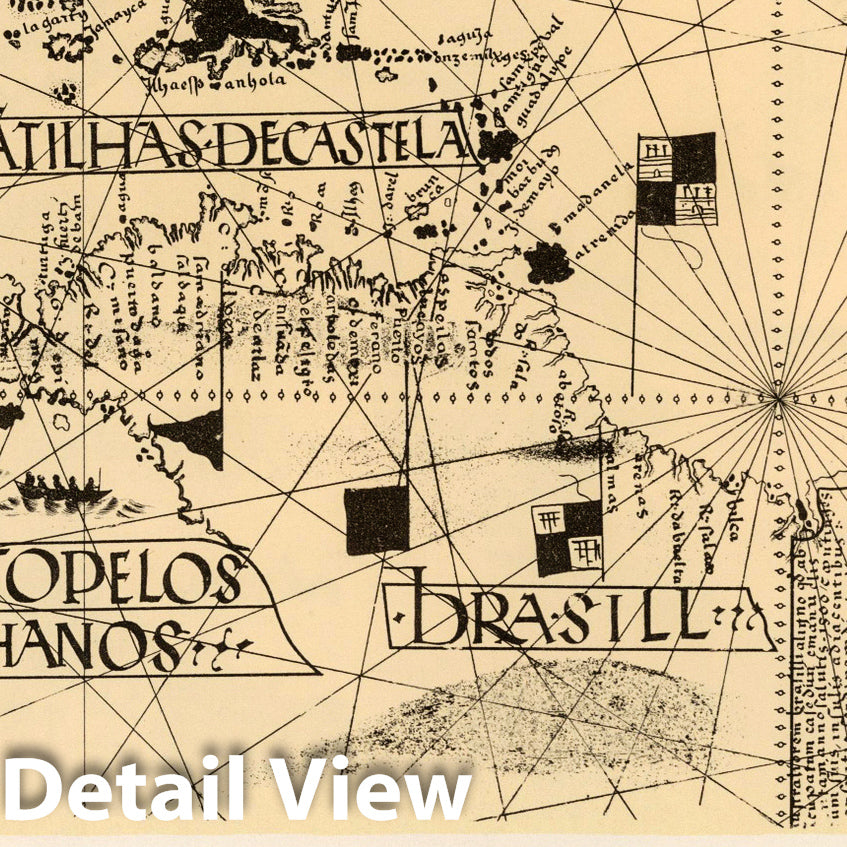 Historic Map : Plate 11. Facsimile Cartography 1492-1867. Magiolo Map ...