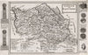 Historic Map : Denbigh and Flint Shire. By H. Moll Geographer 1724 - V ...