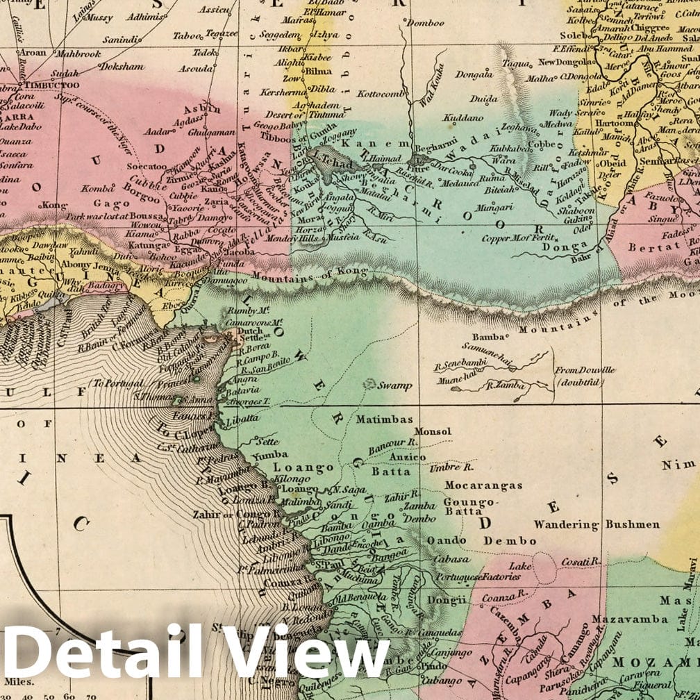 Historic Map : World Atlas Map, Africa by H.S. Tanner. 1834 - Vintage ...