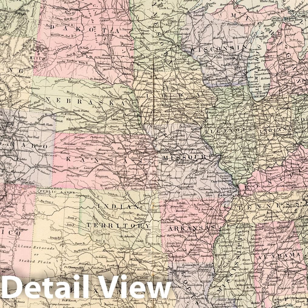 Historic Map : United States 1879 - Vintage Wall Art – Historic Pictoric
