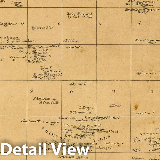 Historic Map : World Atlas Map, Polynesia. 1812 - Vintage Wall Art ...