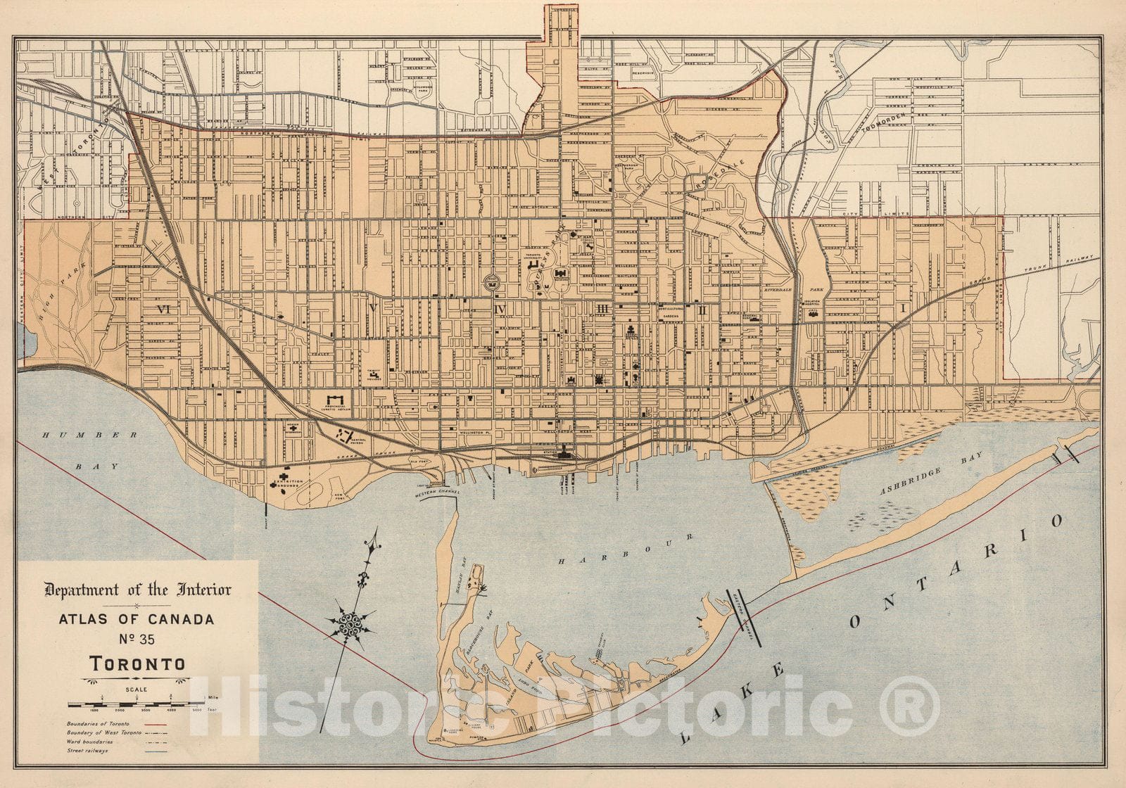 Historic Map : No. 35, Toronto 1906 - Vintage Wall Art – Historic Pictoric