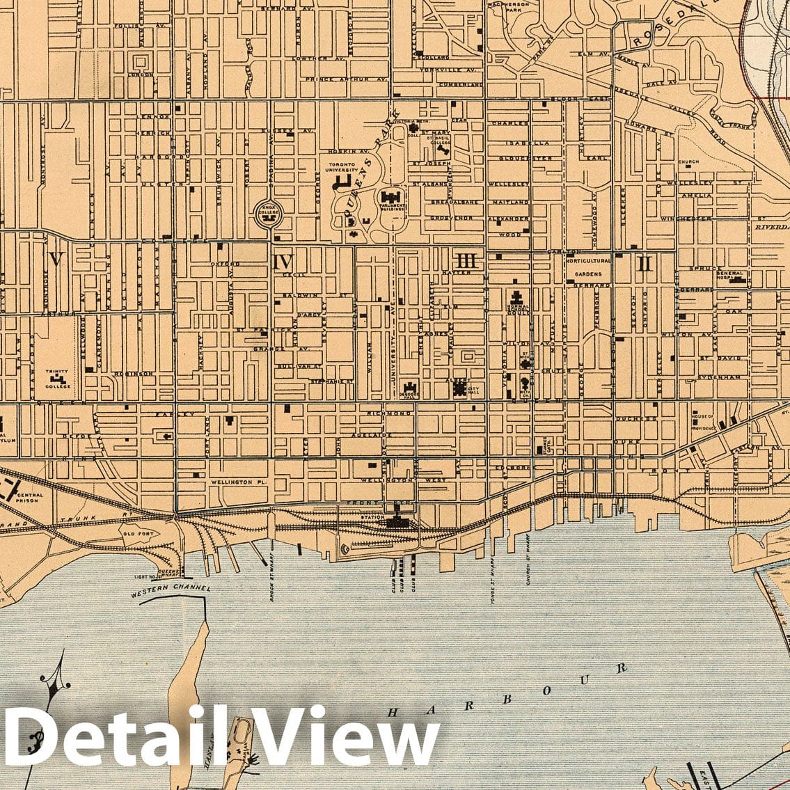 Historic Map : No. 35, Toronto 1906 - Vintage Wall Art - Historic Pictoric