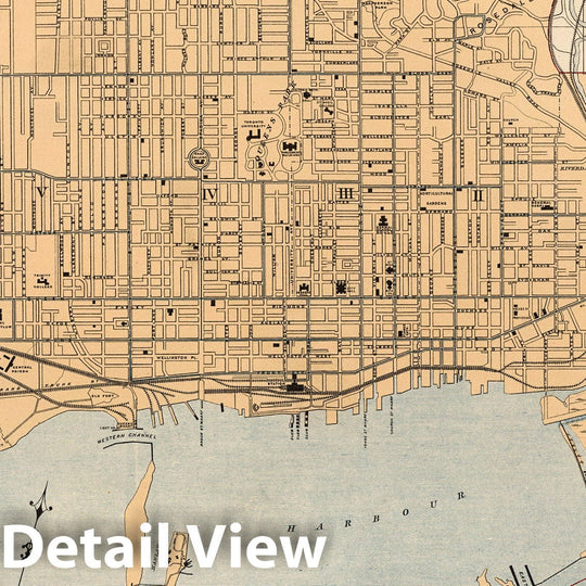 Historic Map : No. 35, Toronto 1906 - Vintage Wall Art – Historic Pictoric