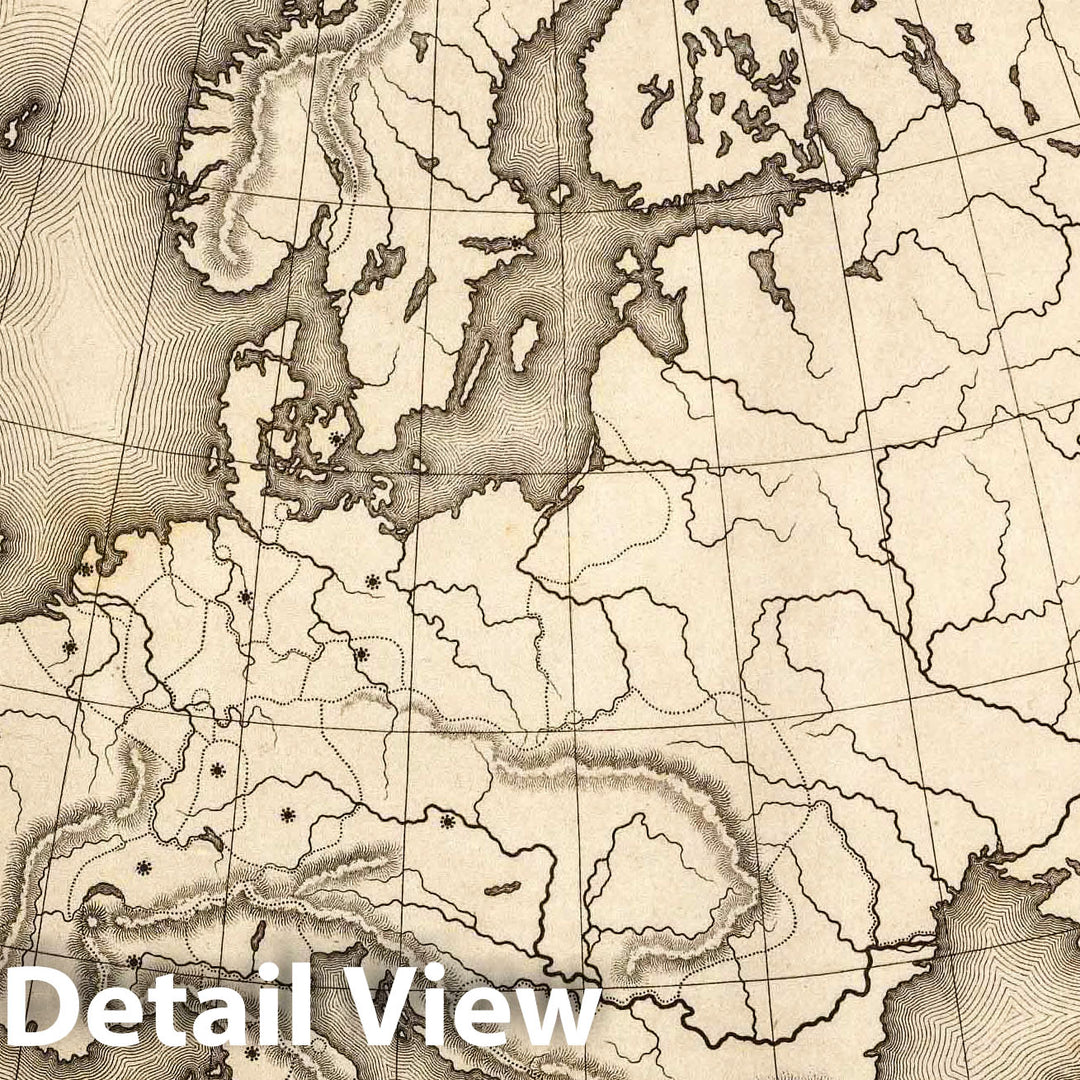 Historic Map : Map of Europe, 1839 v2 – Historic Pictoric
