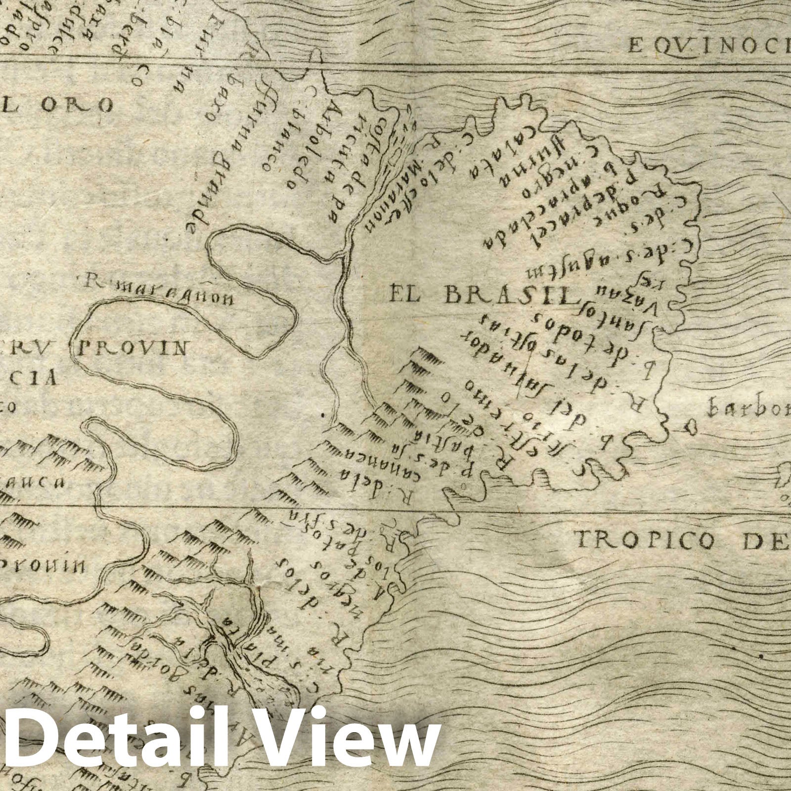 Historic Wall Map : World Atlas Map, Tierra Nova 1548 - Vintage Wall A ...