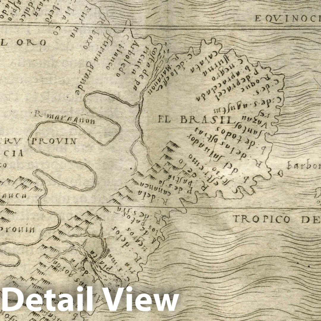 Historic Wall Map : World Atlas Map, Tierra Nova 1548 - Vintage Wall A ...