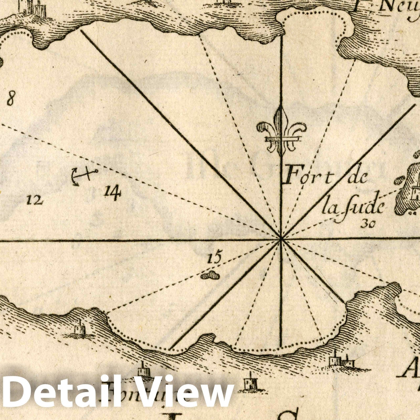 Historic Wall Map : Chart Map, Pl. 111. Souda Bay, Crete, Greece. 1764 ...