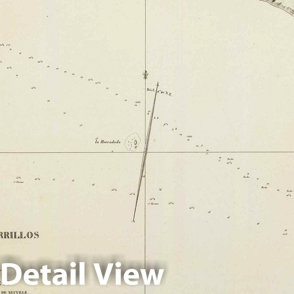 Historic Map : Peru , Chorrillos (Peru), Chart Map, Chorrillos, mouill ...