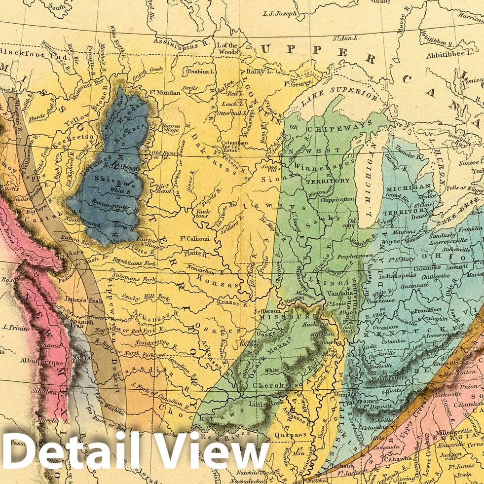 Historic Map : Geol. map US, 1832 - Vintage Wall Art – Historic Pictoric