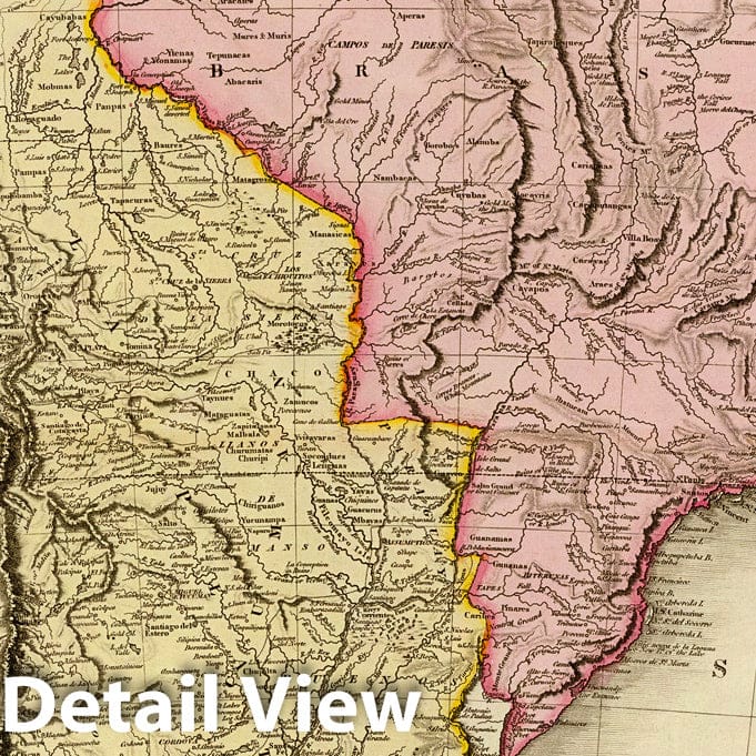 Historic Map : World Atlas Map, South America. 1811 - Vintage Wall Art ...