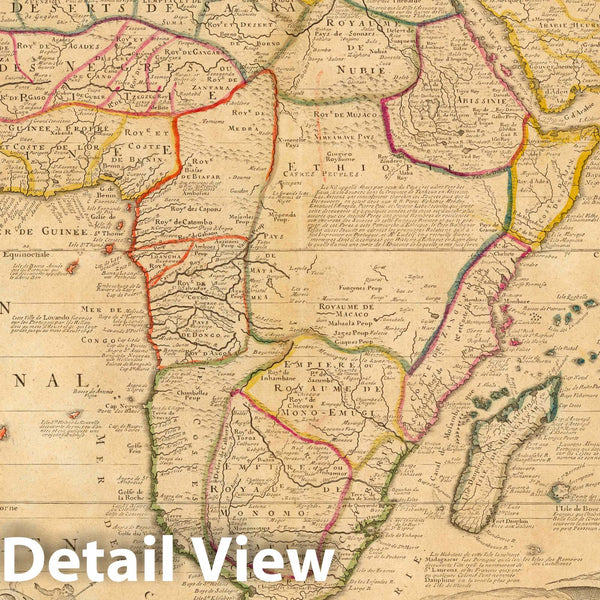 Historic Map : World Atlas Map, L'Afrique. 1722 - Vintage Wall Art ...