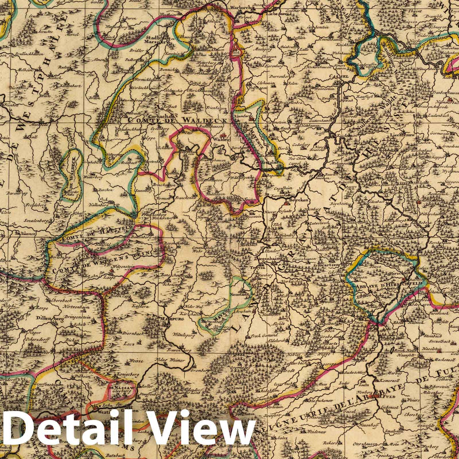 Historic Map : Haut Rhein , FranceLa Basse Partie du Cercle du Haut Rh ...
