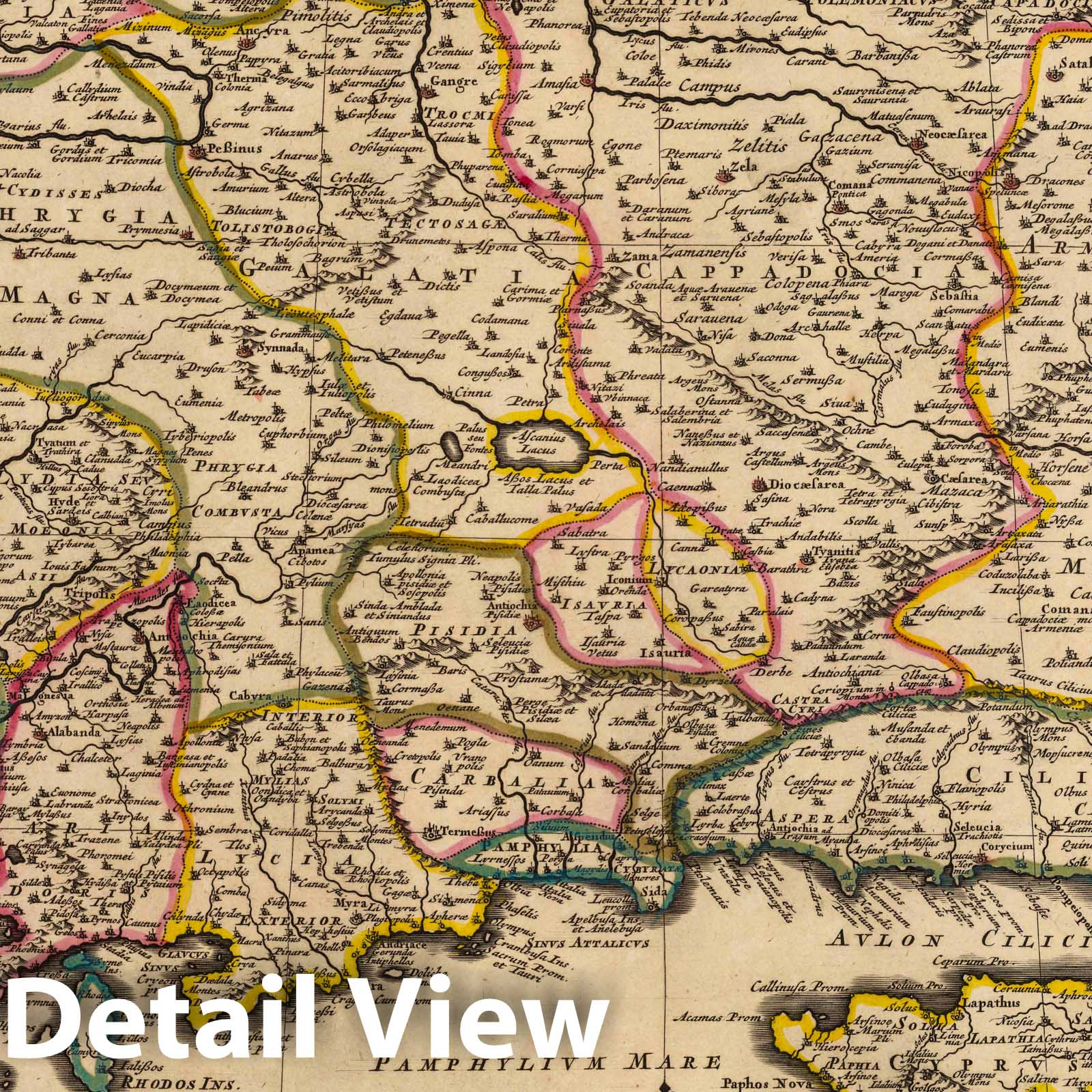 Historic Map : World Atlas Map, Asia Minor. 1708 - Vintage Wall Art ...