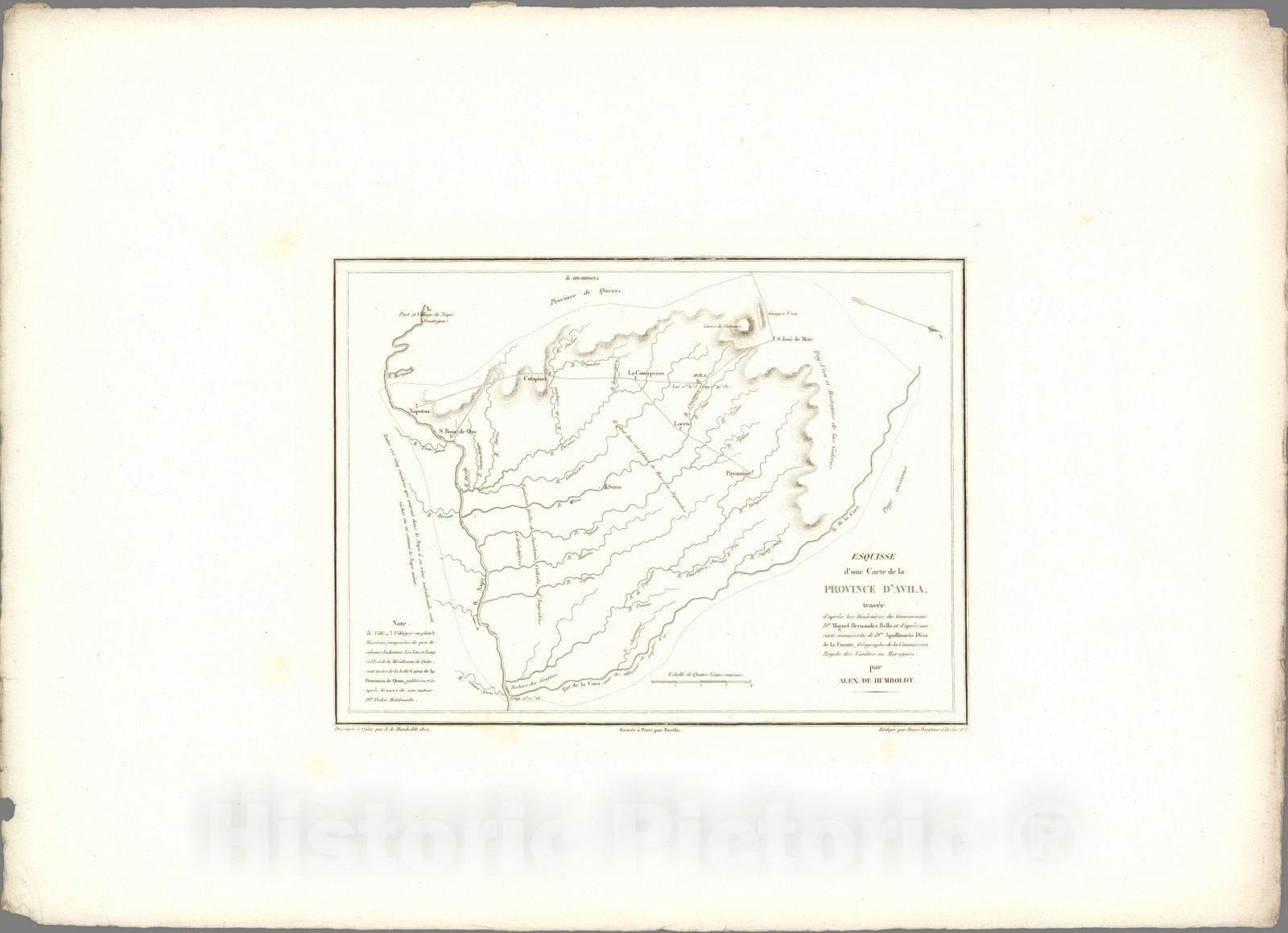 Historic Map : Rio Napo (Ecuador) Exploration Book, XI. Carte de la pr ...
