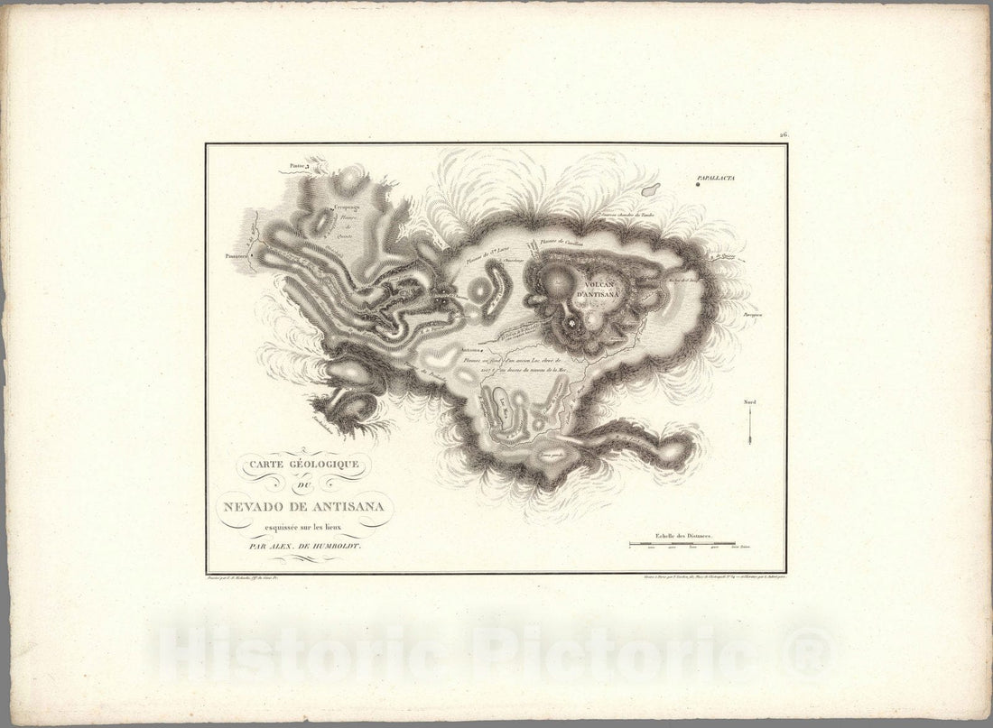 Historic Map : Nevado de Antisana Volcano (Ecuador) Exploration Book ...