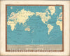 Historic Map : World Atlas Map, No. 26. Erdkarte in Mercators Projecti - Historic Pictoric