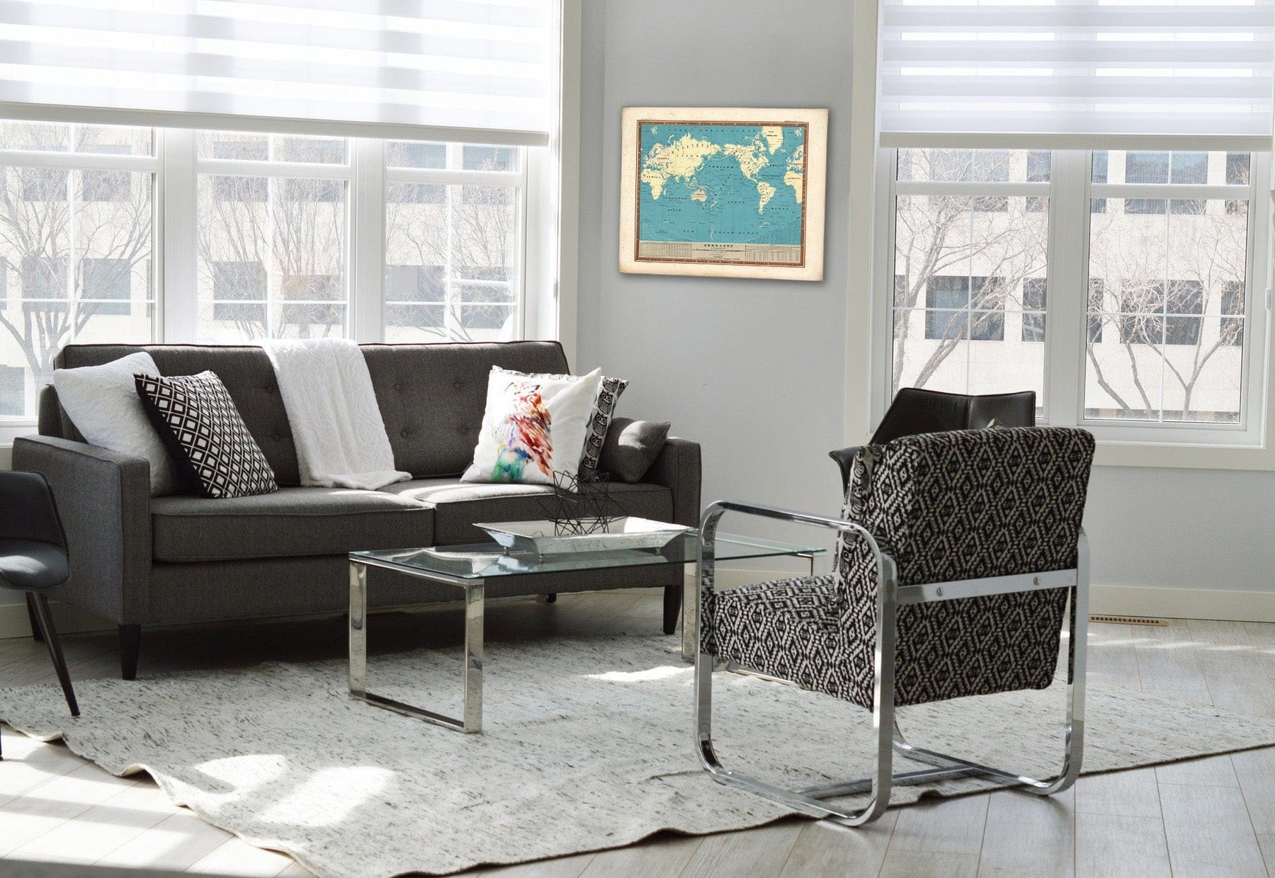 Historic Map : World Atlas Map, No. 26. Erdkarte in Mercators Projecti – Historic Pictoric