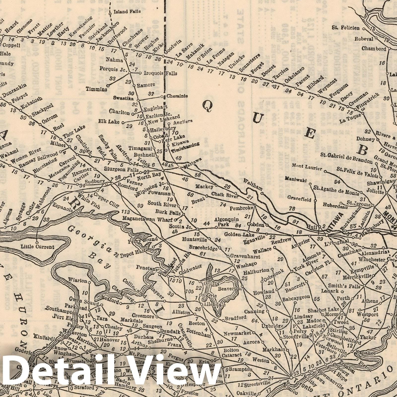 Historic Map : Ontario, Guide Book, Ontarion 1934 , Vintage Wall Art ...