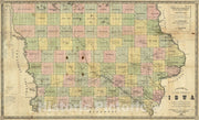 Historic Map : Township Map of The State of Iowa, 1851 v1 – Historic ...