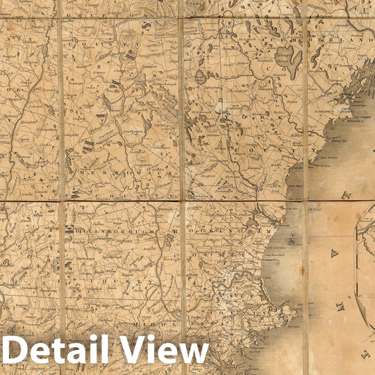 Historic Map : Case Map, New England States. 1826 - Vintage Wall Art ...