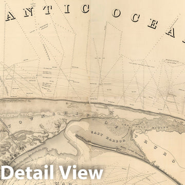 Historic Map : Composite: Map of The Extremity of Cape Cod, 1836 - Vin ...