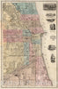 Historic Map : Guide Map of Chicago, 1868 - Vintage Wall Art - Historic ...
