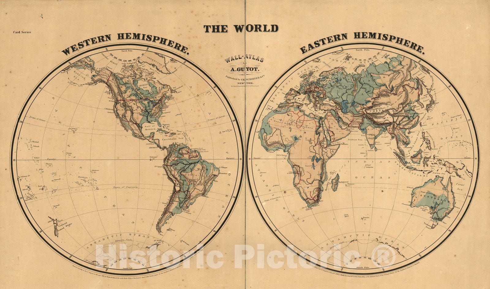 Eastern And Western Hemisphere Map