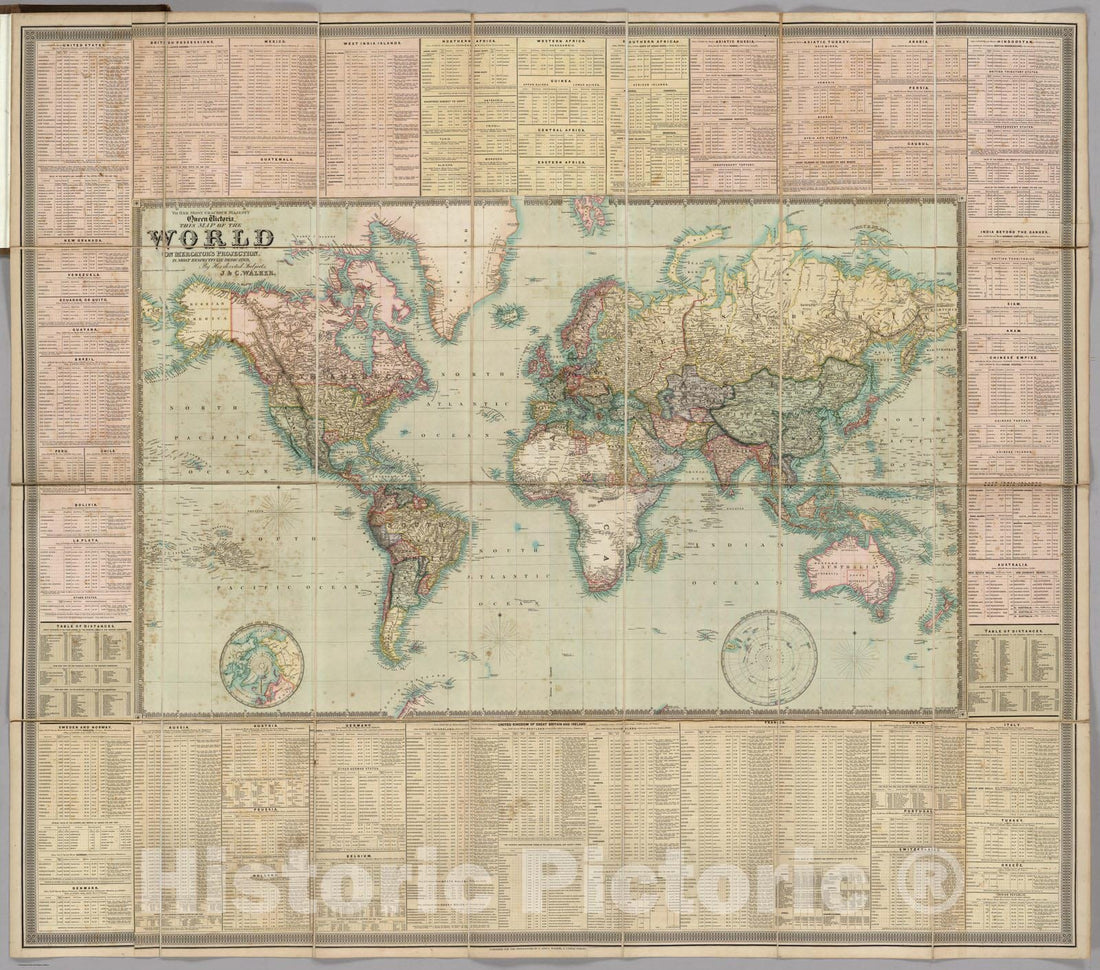 Historic Map : Map of the World, 1840 - Vintage Wall Art – Historic ...