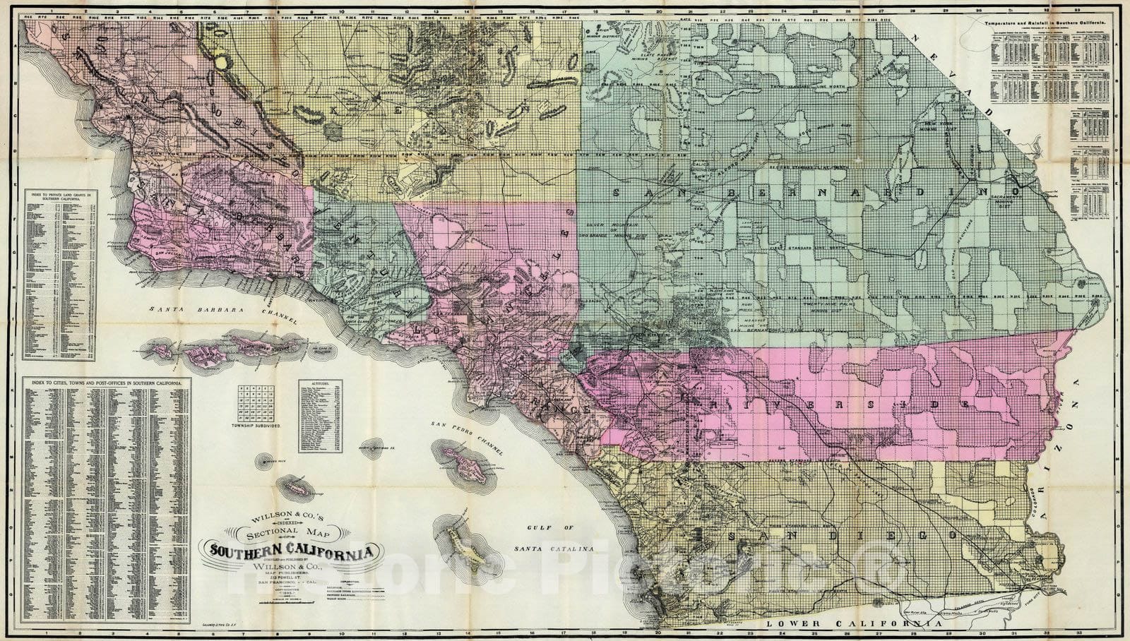 Historic Map : Pocket Map, Southern California 1895 - Vintage Wall Art ...