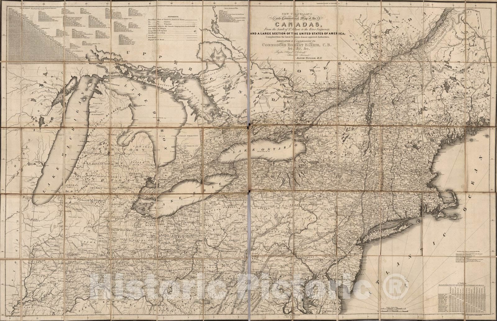 Historic Map : Map of the Canadas, 1834 - Vintage Wall Art – Historic ...