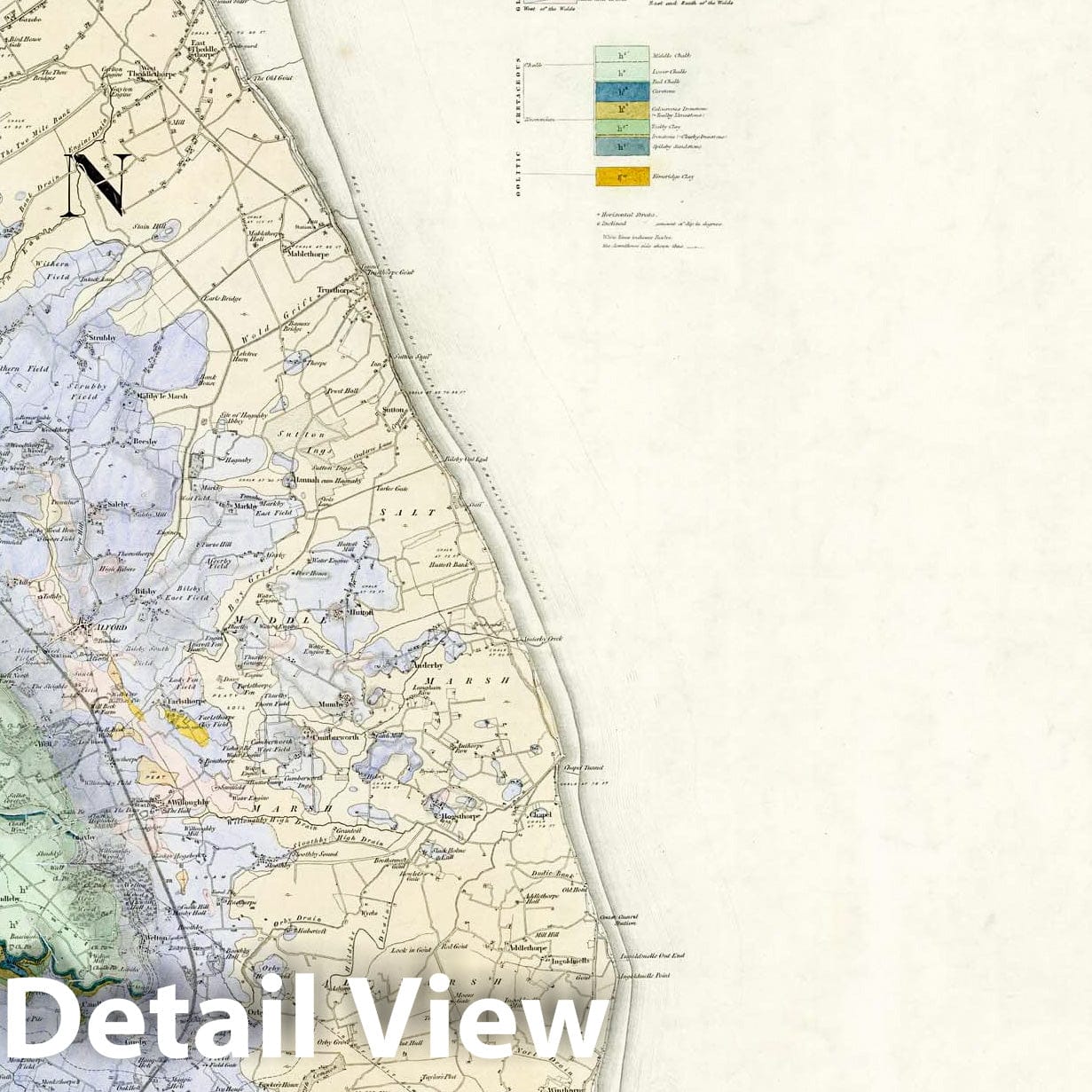 Historic Map : Geologic Atlas Map, 84. Louth. 1884 - Vintage Wall Art ...