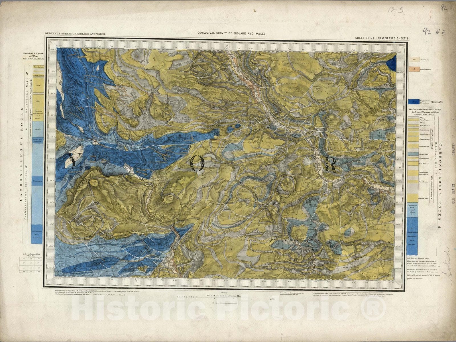 Historic Map : Geologic Atlas Map, 92. Skipton, NE Quad. 1889 - Vintag ...